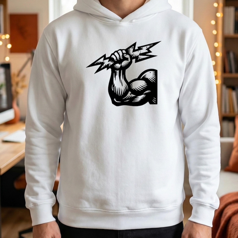 Muscle Arm SVG Bundle, 30 Bicep Flex Silhouette PNG Designs ...