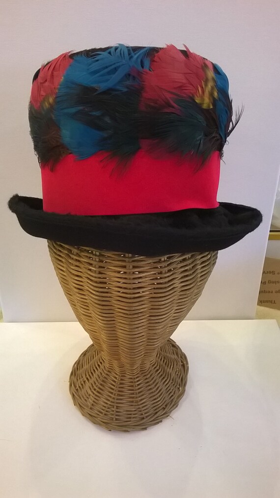 vintage 50s red furry - Gem