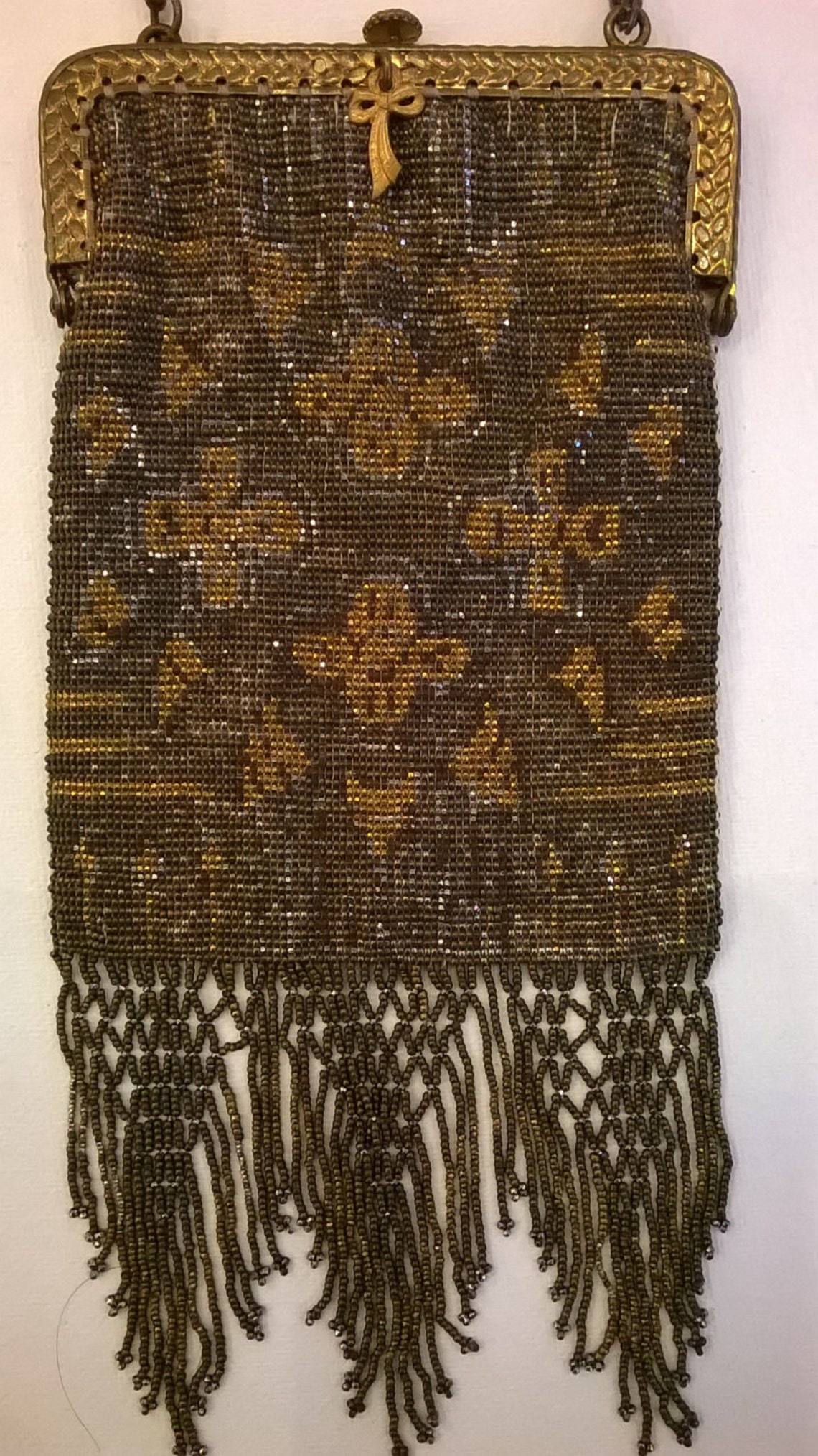 Antique Cut Steel Bead Evening Bag Early 1900s Edwardian - Etsy