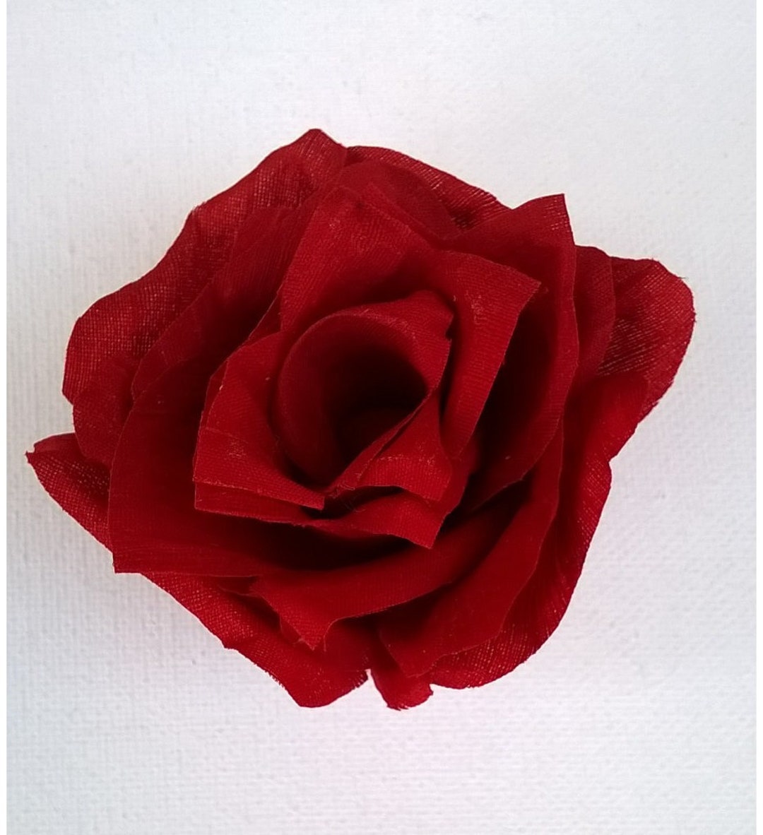 Red Silk Rose Hair Clip - Handcrafted Red, Pink, Peach, or Lavender ...