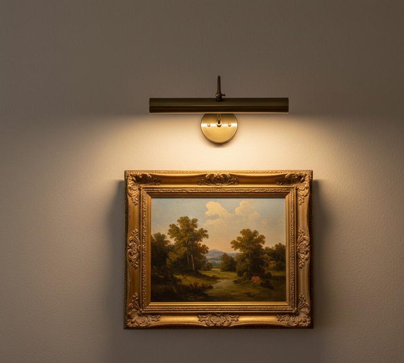 Mid Century Modern Brass Sconce – Opal Glass Globe Wall Light - Etsy