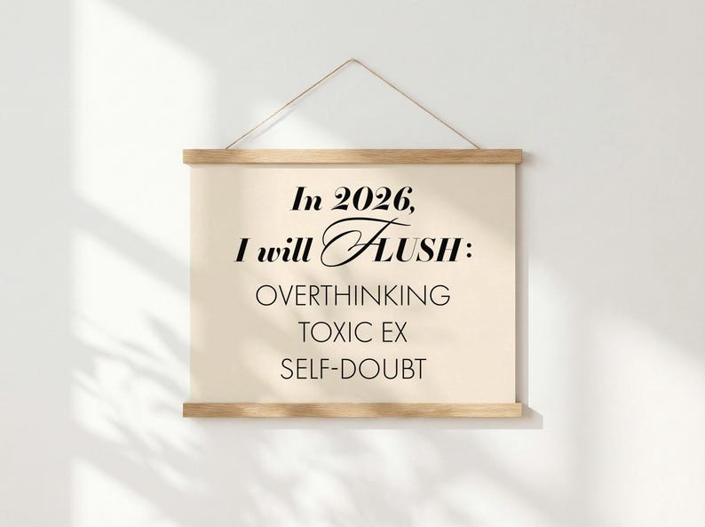 Custom 2026 Vision Board Printables | Funny Flush List Bathroom Wall ...