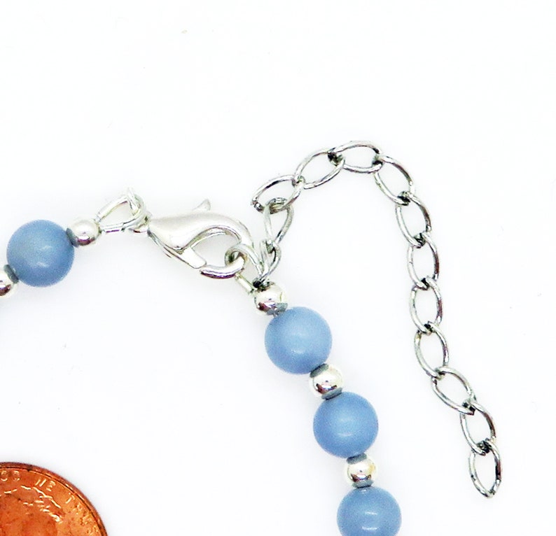 Faith Hope Charity Angelite Charm Bracelet Cross Anchor Heart Religious ...