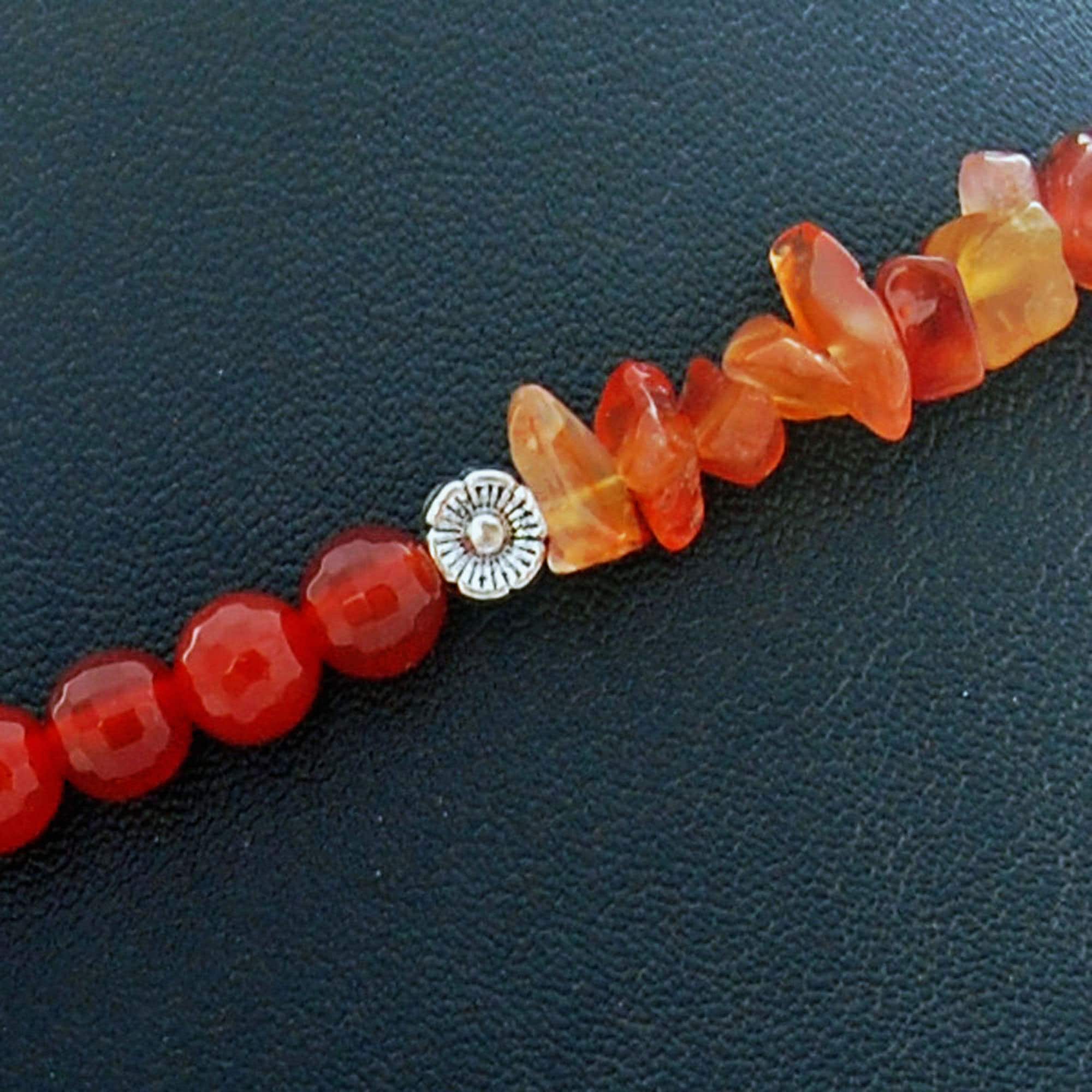 Tree of Life Fall Carnelian Natural Stone Necklace - Etsy