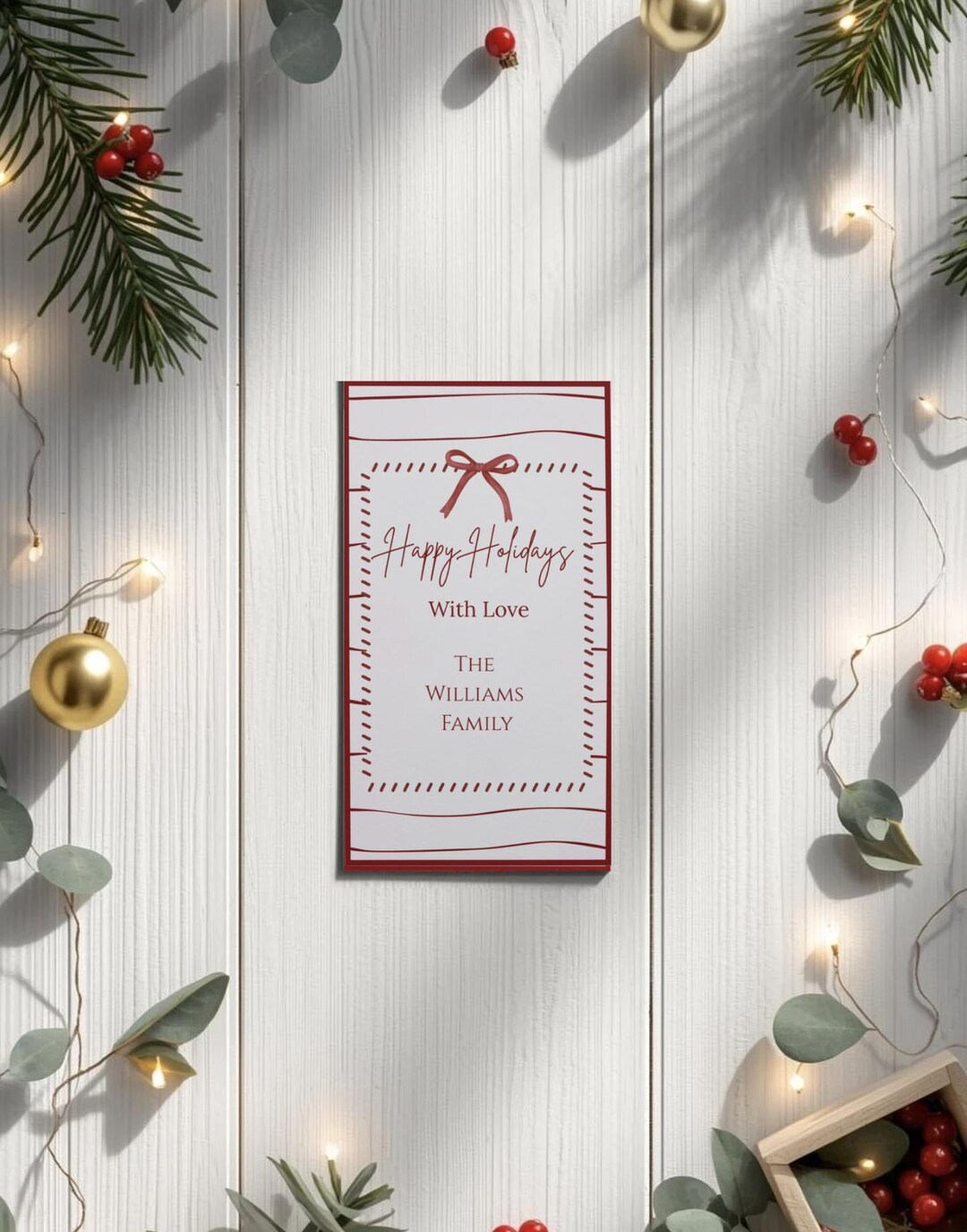 Editable Christmas Gift Tags Printable, Personalised Holiday Name Tags ...