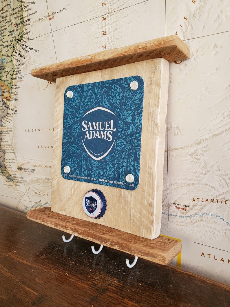 Sam Adams Key Hook With Reclaimed Pallet Wood - Etsy