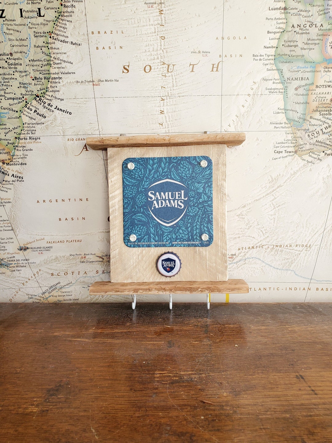 Sam Adams Key Hook With Reclaimed Pallet Wood - Etsy