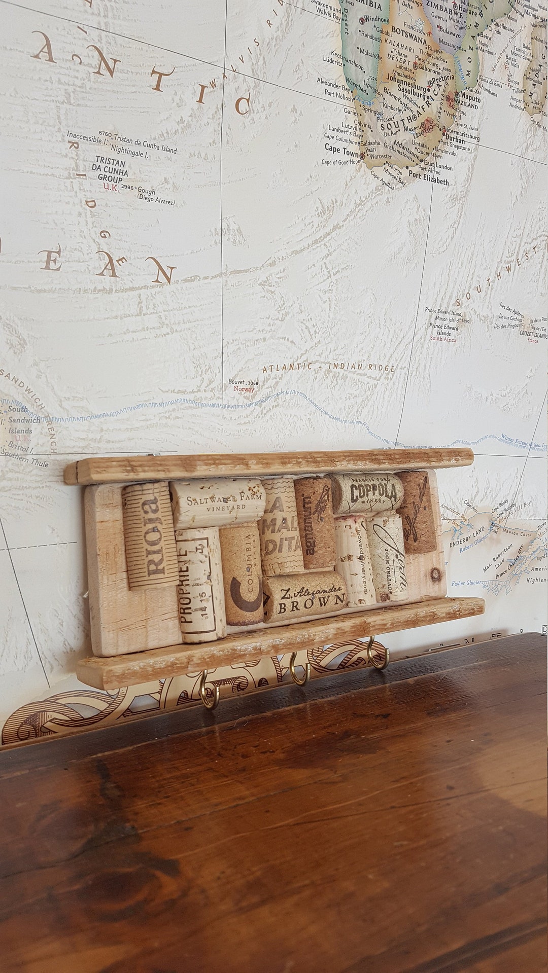 CUSTOM Wine Cork Key Hook - Etsy