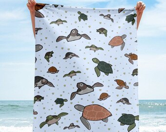 Sea Turtle Towel - Etsy