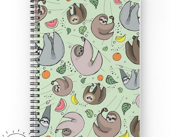 Sloth Notebook Sloth Journal Sloth Notepad Sloth Paper Pad | Etsy