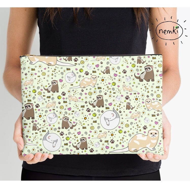 Ferret Zip Pouch Ferret Pouch Ferret Makeup Bag Ferret Pencil | Etsy