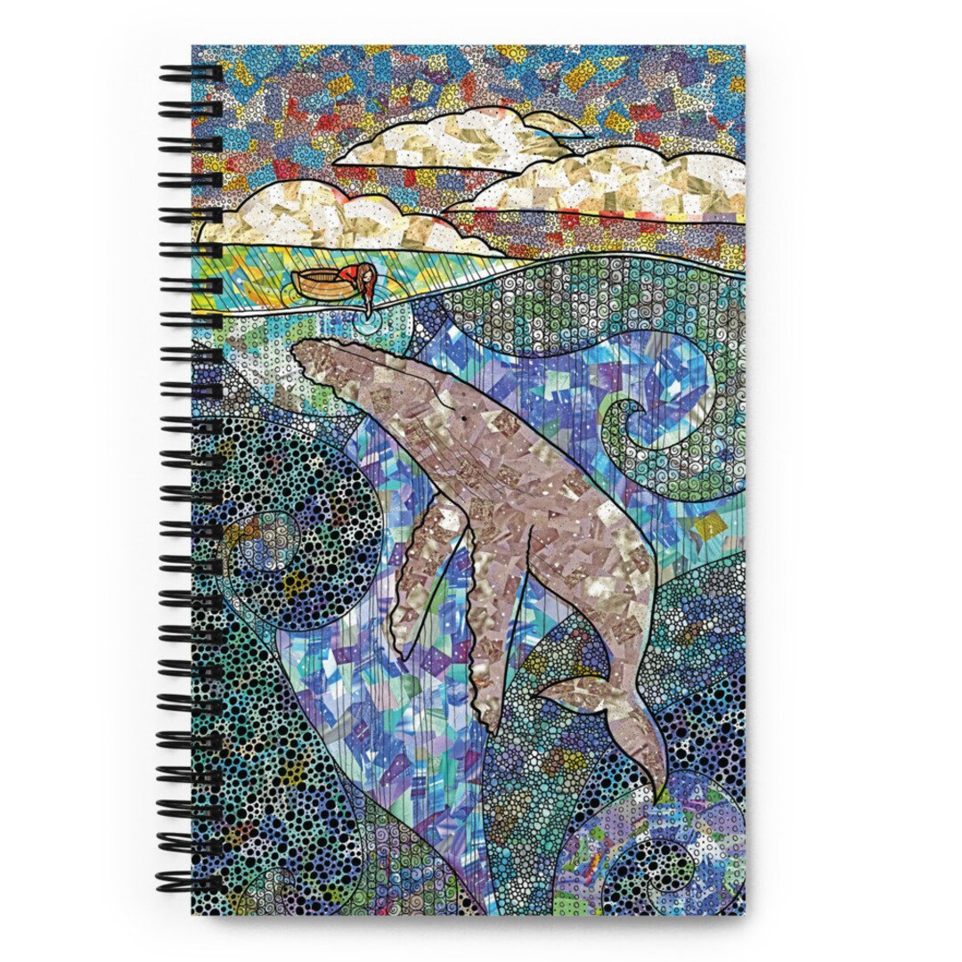 Whale Notebook Cute Spiral Journal Cute Whale Gift Sea Notebook Cute ...