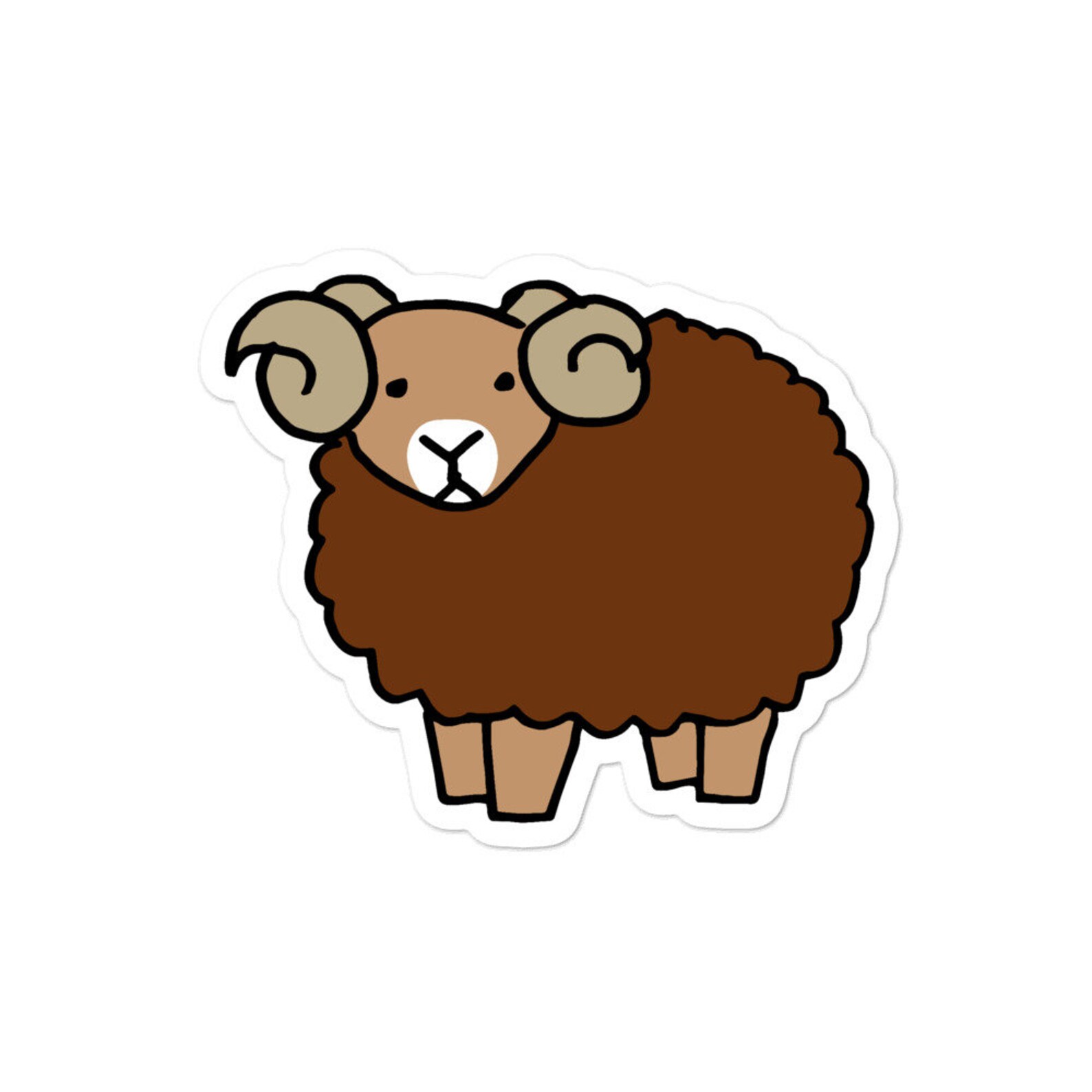 Sheep Vinyl Sticker 3 x 3 4 x 4 5.5 x 5.5 | Etsy