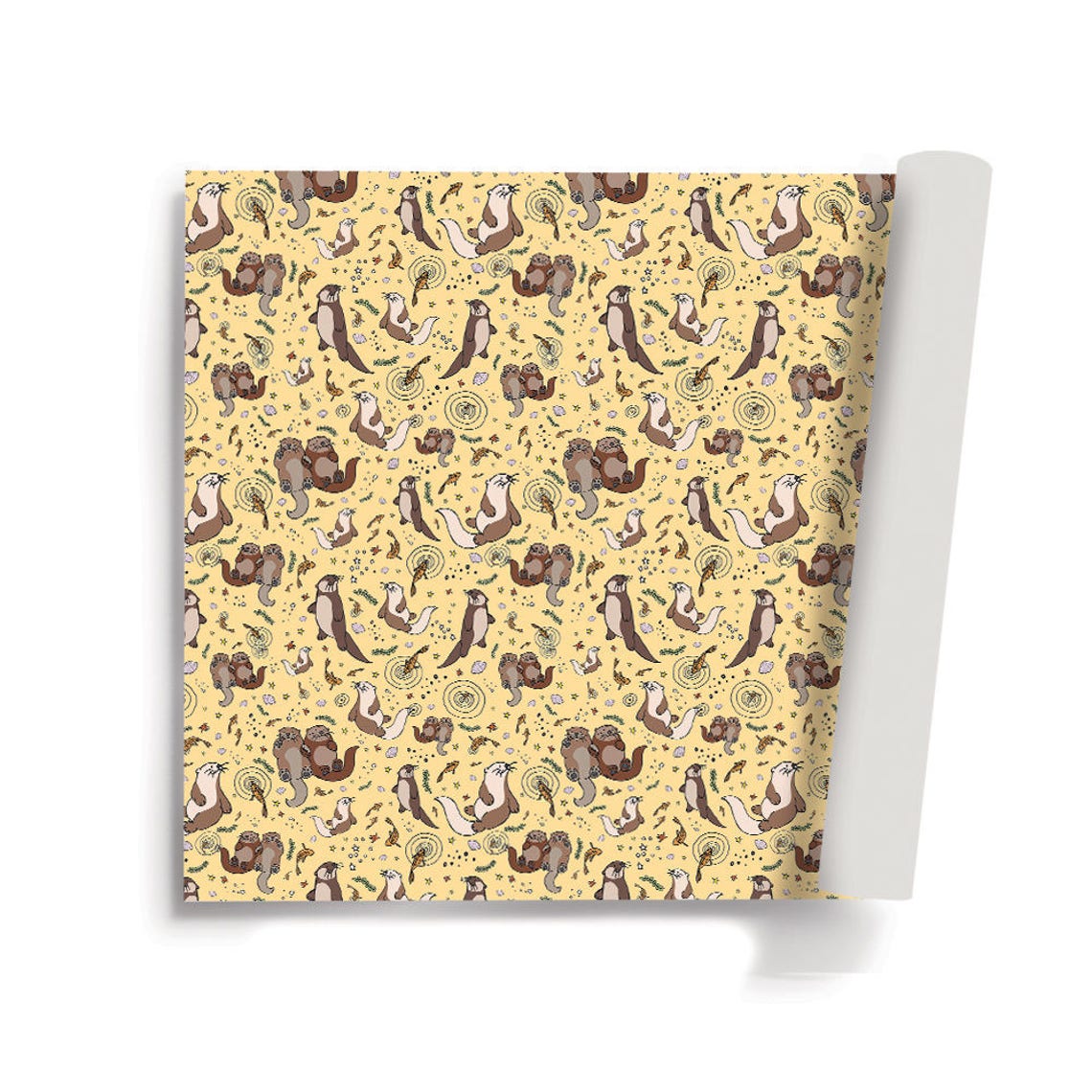 Otter Printable Paper Otter Downloadable Paper Otter Digital Paper ...