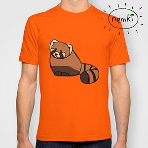 Red Panda Tshirt Red Panda Top Red Panda Mens Top Red Panda Womens Top ...