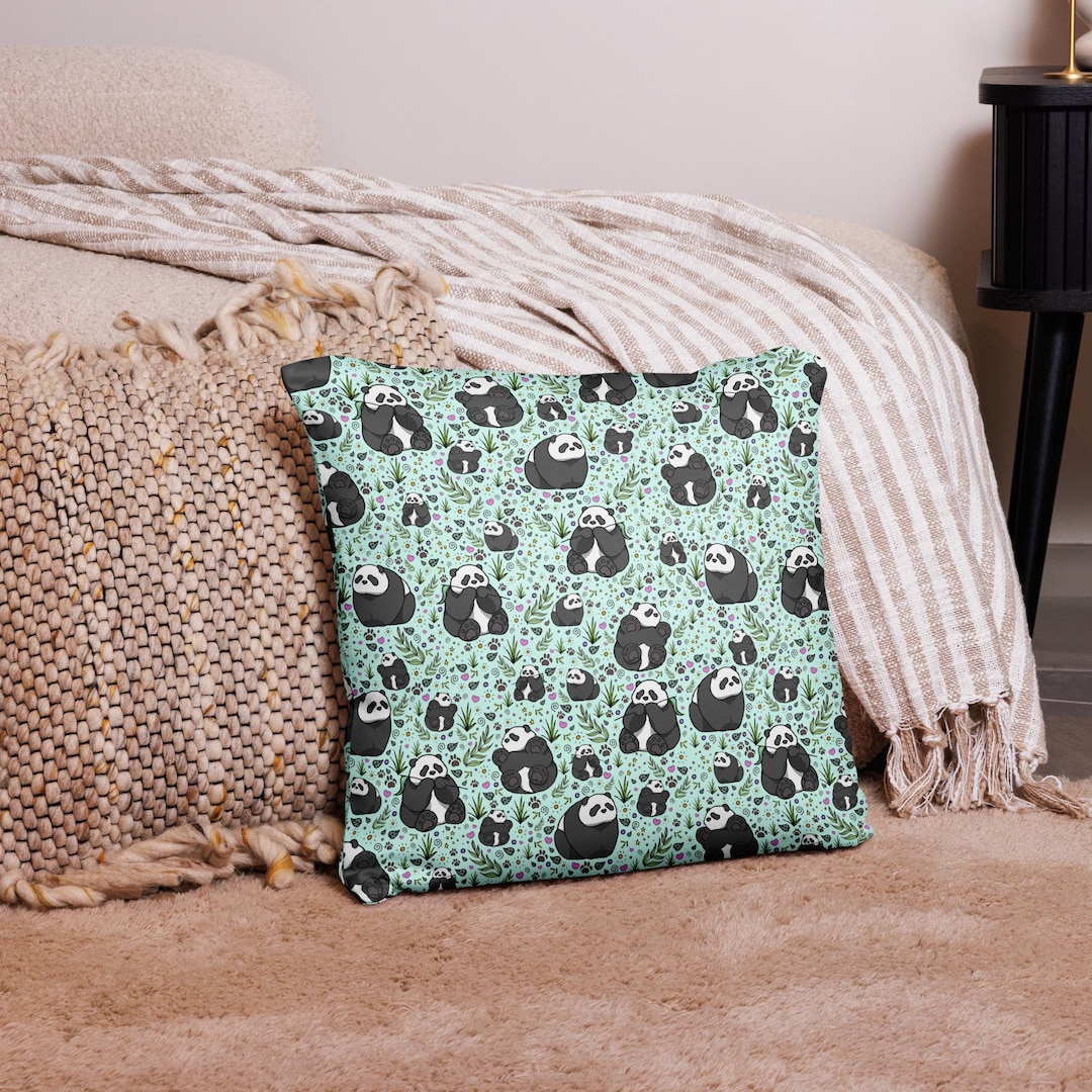 Cute Panda Pillow, Panda Home Gift - Etsy