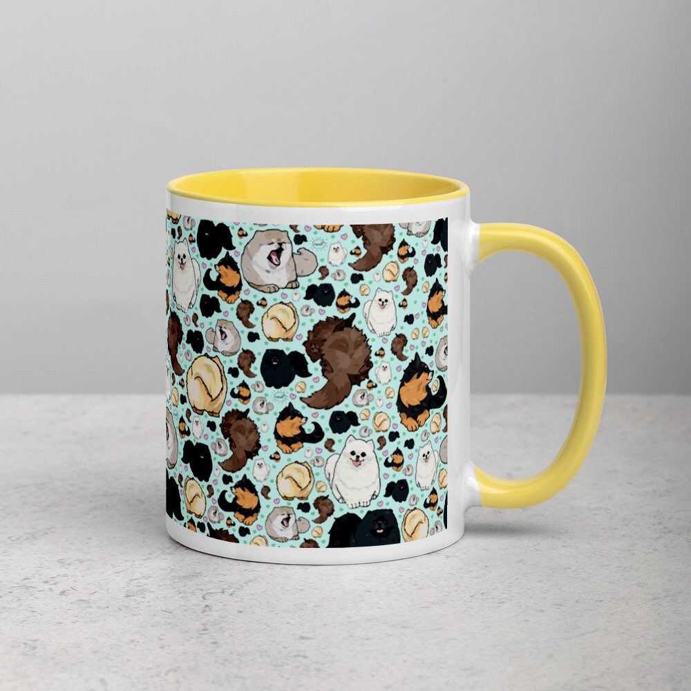 Cute Pomeranian Mug, 3 Colors to Choose From, 11oz - Etsy