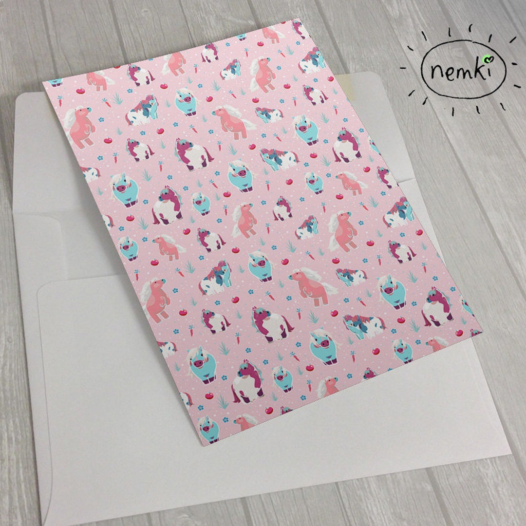 Cute Pony Card Pony Downloadable Card Pony Digital Download Pony ...