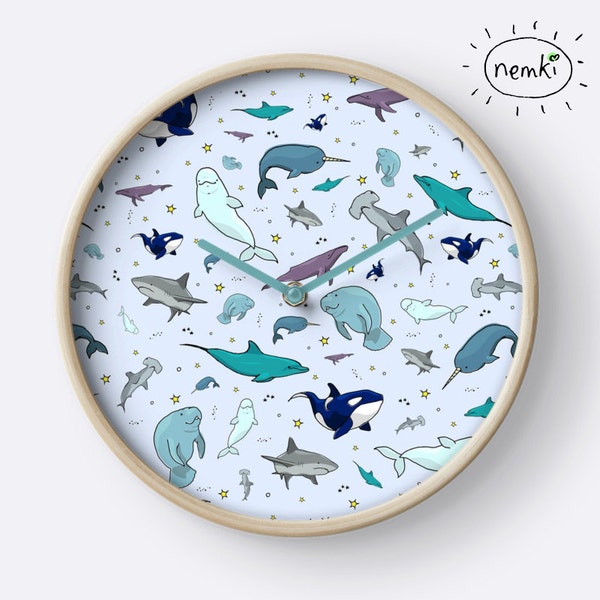Whale Wall Clock - Etsy