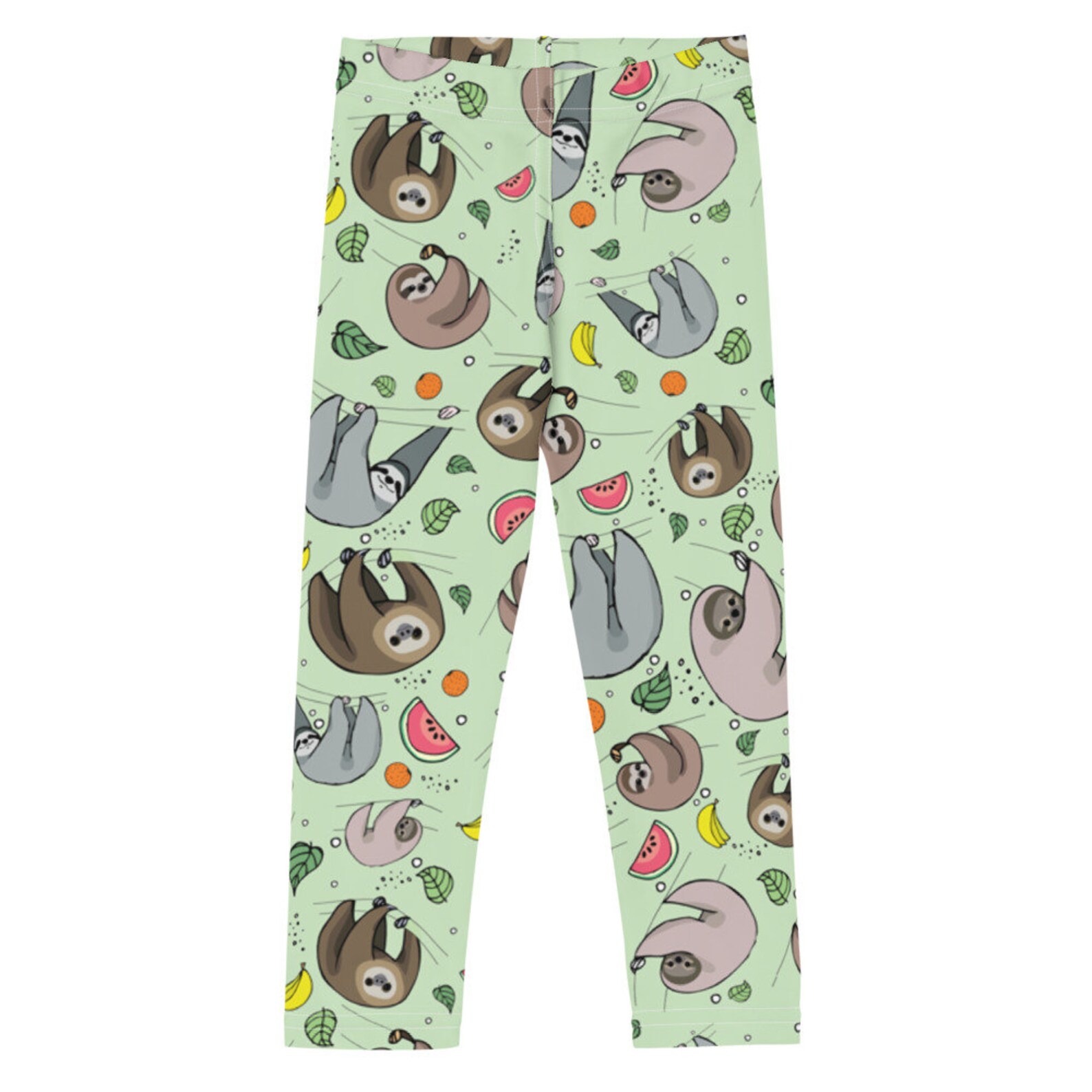 Cute Sloth Clothes Kids Sloth Leggings Girls or Teens | Etsy
