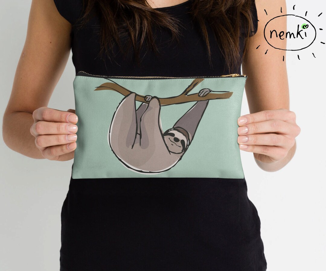 Sloth Pencil Case Sloths Makeup Bag Sloth Pouch Sloth - Etsy