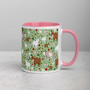 Cute Goat Mug Ceramic 3 Colors Available 11oz | Etsy