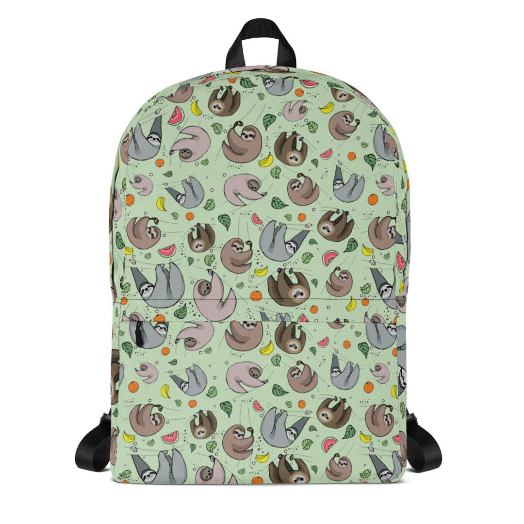 Sloth Backpack Cute Sloth Backpack Sloth Rucksack Sloth Bag Sloths ...
