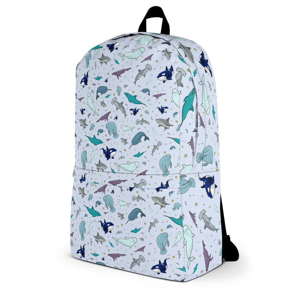 Cute Ocean Backpack Whale Backpack Ocean Bag Whale Bag Ocean | Etsy