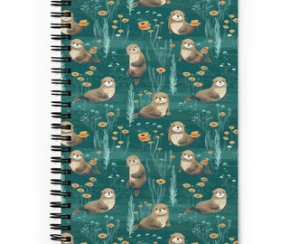 Otter Notebook A5 the Otter Jotter Eco Jotter, Recycled Spirit Animal ...