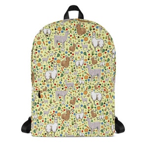 Cute Llama Backpack Llama Backpacks Cute Llamas Backpack Llama School ...