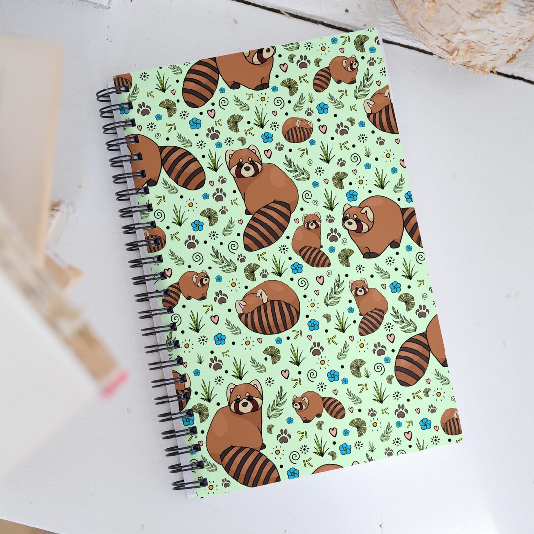 Red Panda Notebook - Etsy