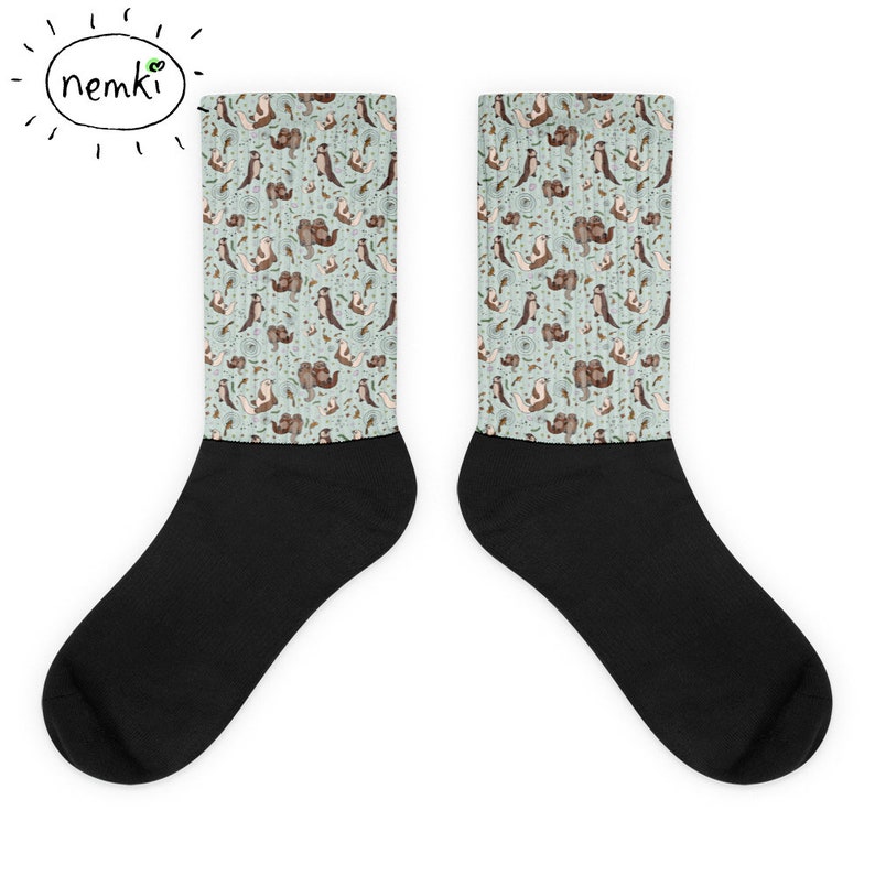 Otter Socks Sea Otter Mens Socks Otter Womens Socks Cute Otter | Etsy