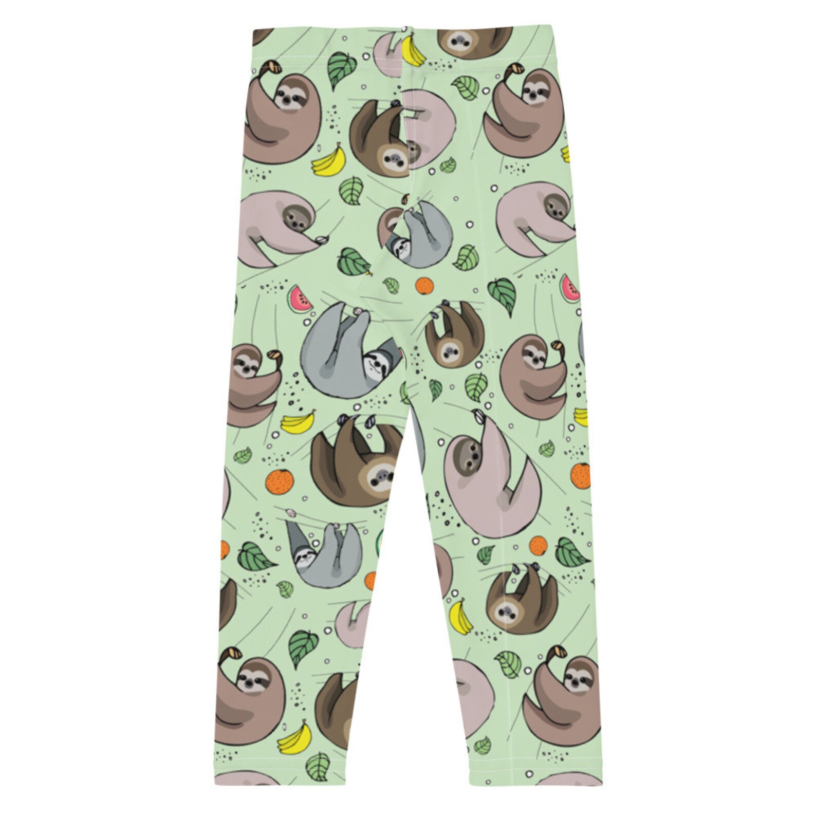 Cute Sloth Clothes Kids Sloth Leggings Girls or Teens | Etsy