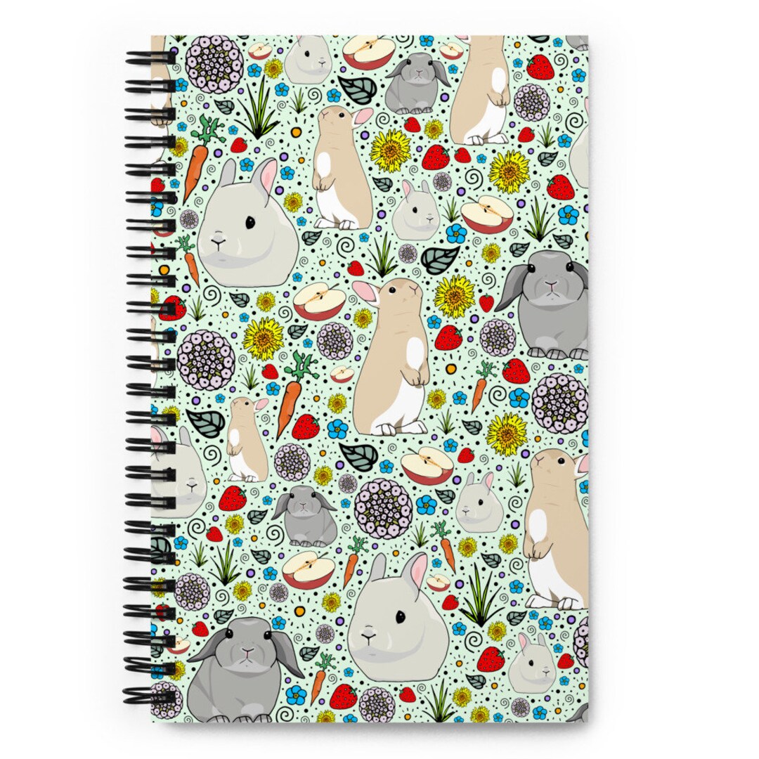 Rabbit Notebook Rabbit Journal Bunny Notebook Cute Rabbit Gifts Cute ...