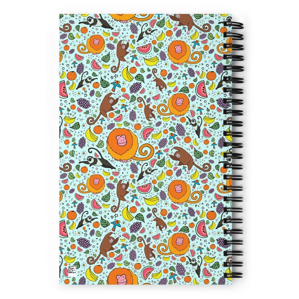 Monkey Notebook Cute Journal Jungle Notebook Tropical Journal - Etsy UK