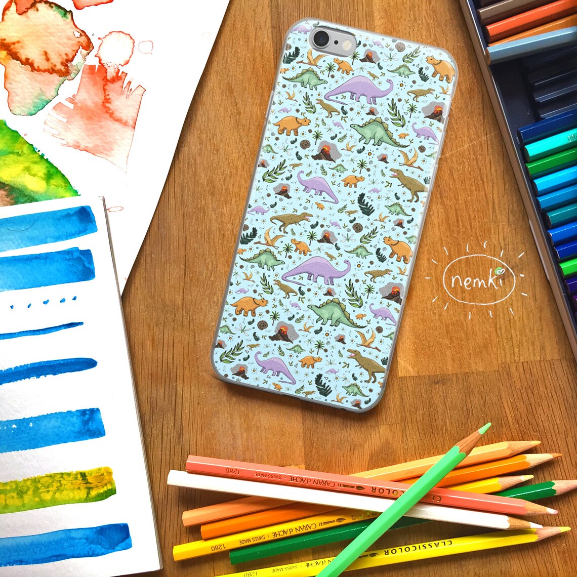 Dinosaur Phone Case Dinosaur Iphone Case Dinosaur Samsung Cute - Etsy