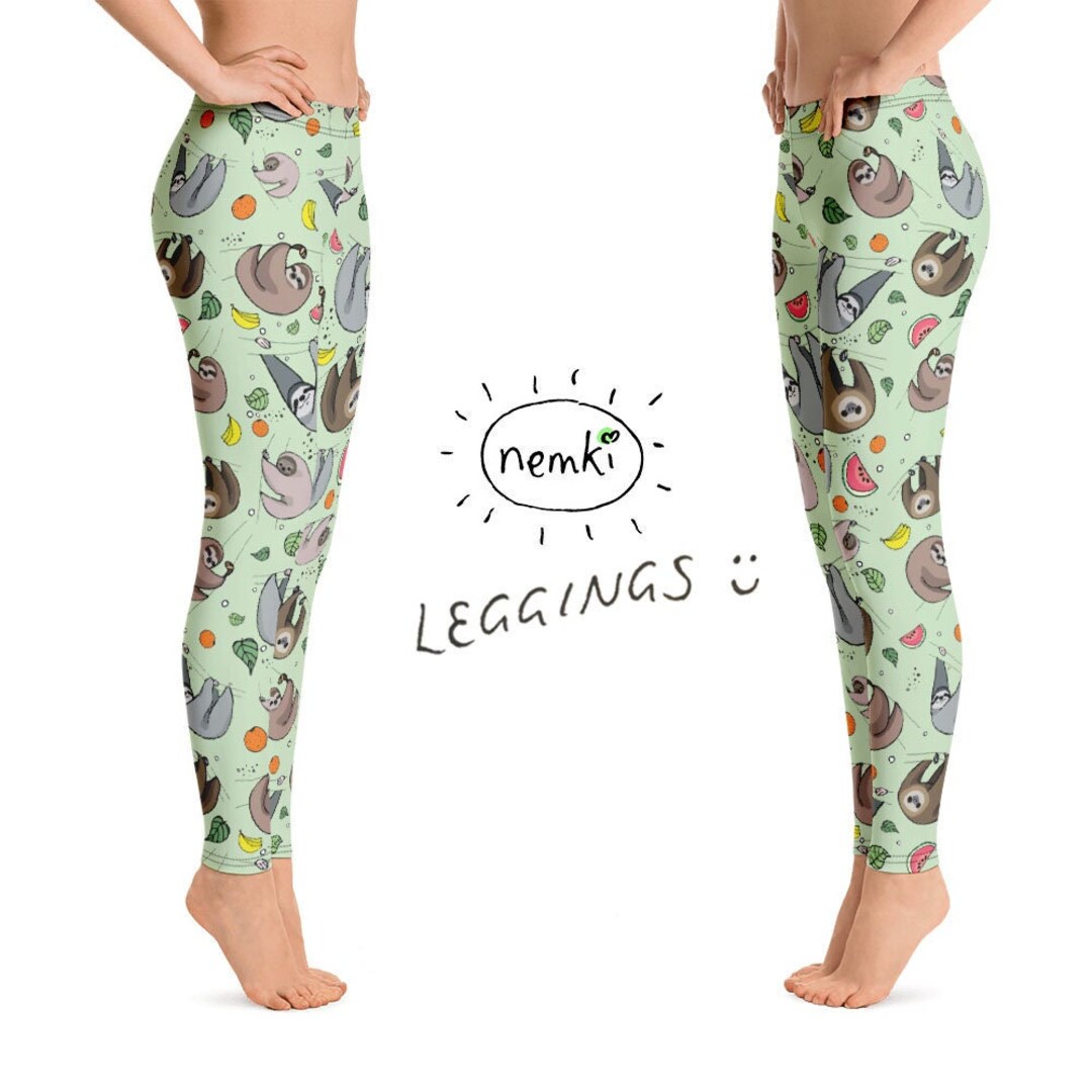 Sloth Leggings - Etsy