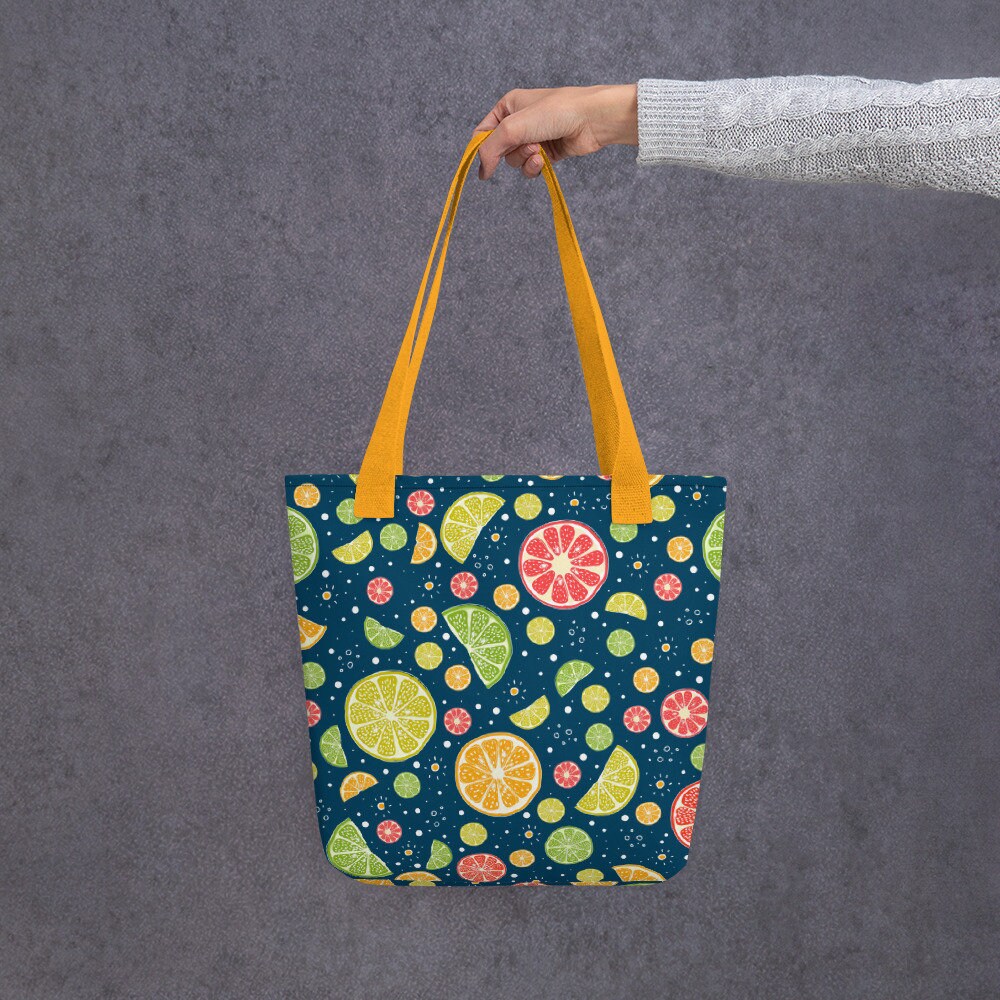 Citrus Fruit Tote Bag 3 colors | Etsy