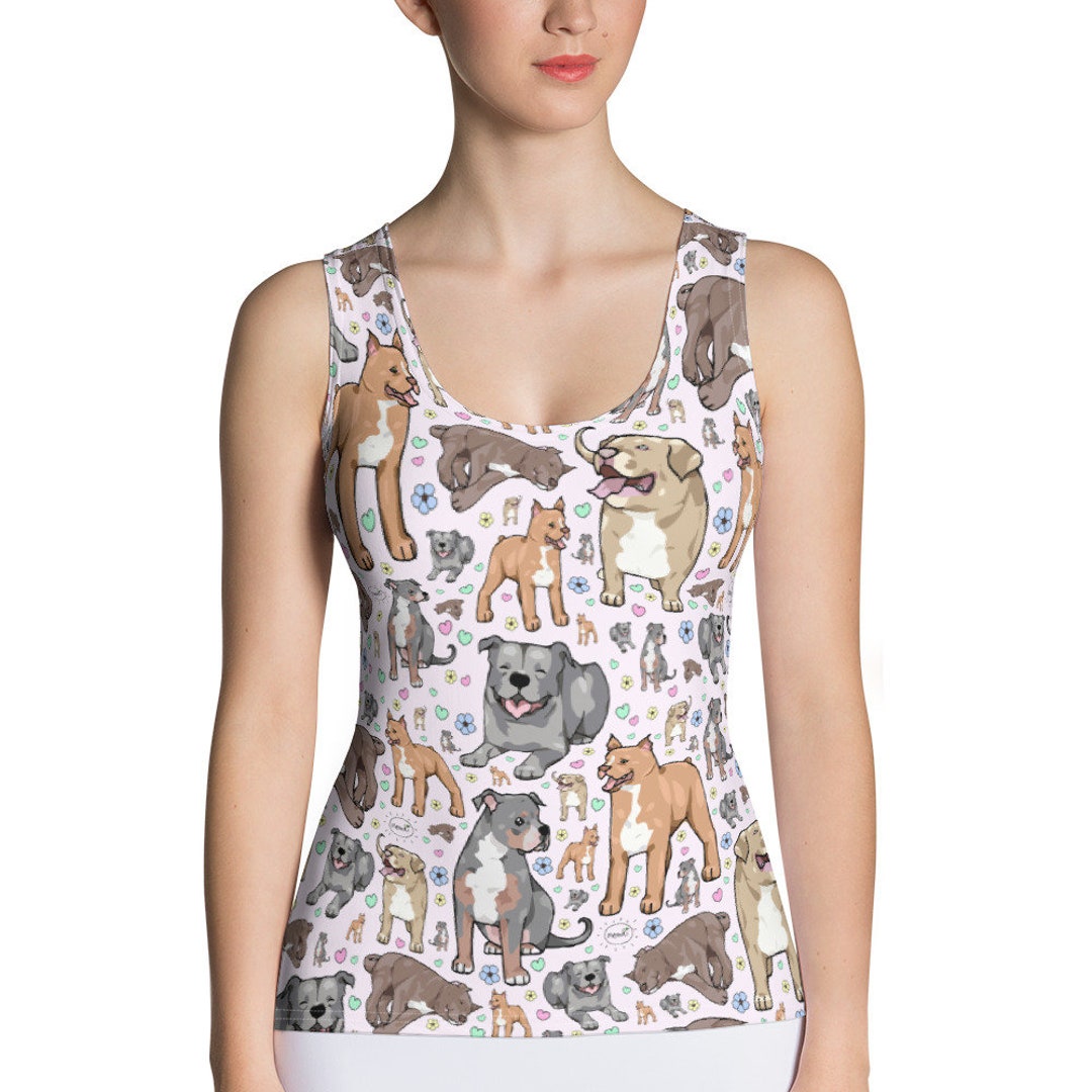 Cute Pitbull Tank Top - Etsy