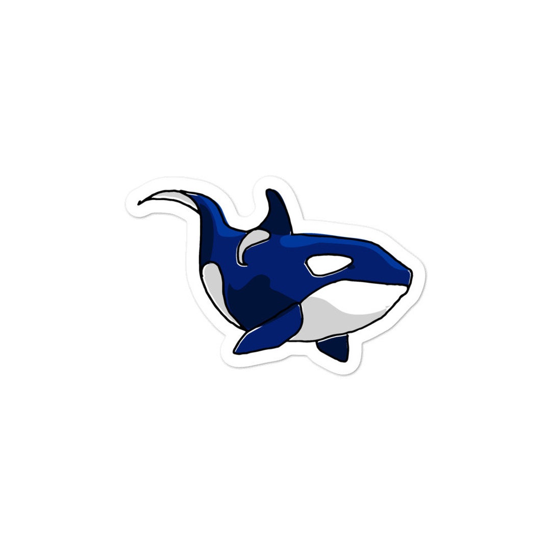 Orca Vinyl Bubble-free Sticker, 3 X 3, 4 X 4 or 5.5 X 5.5 - Etsy