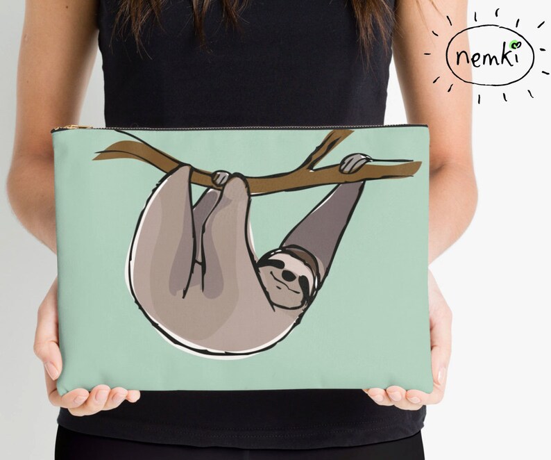 Sloth Pencil Case Sloths Makeup Bag Sloth Pouch Sloth | Etsy