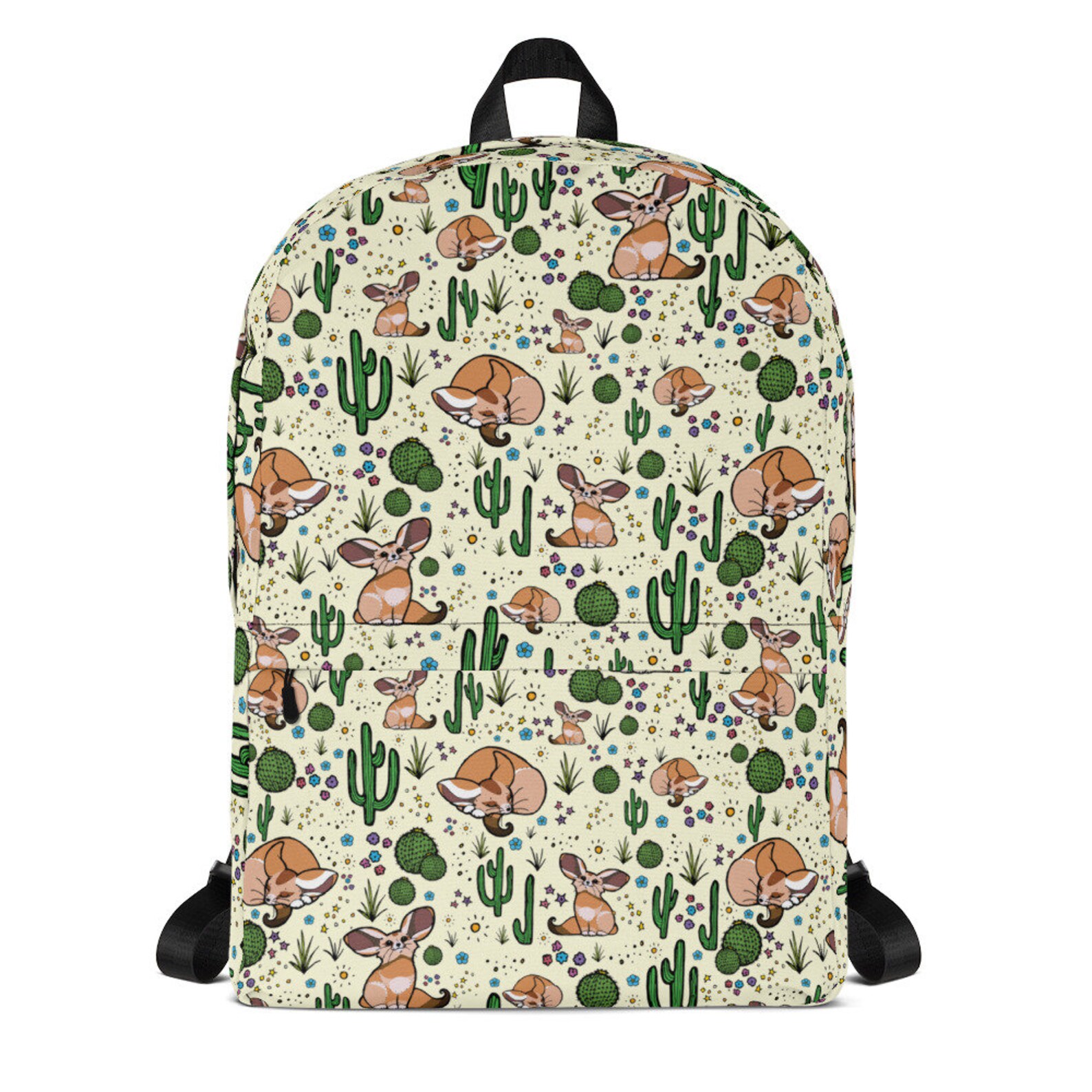 Cute Cactus Backpack Desert Backpack Fennec Fox Backpack Fox - Etsy
