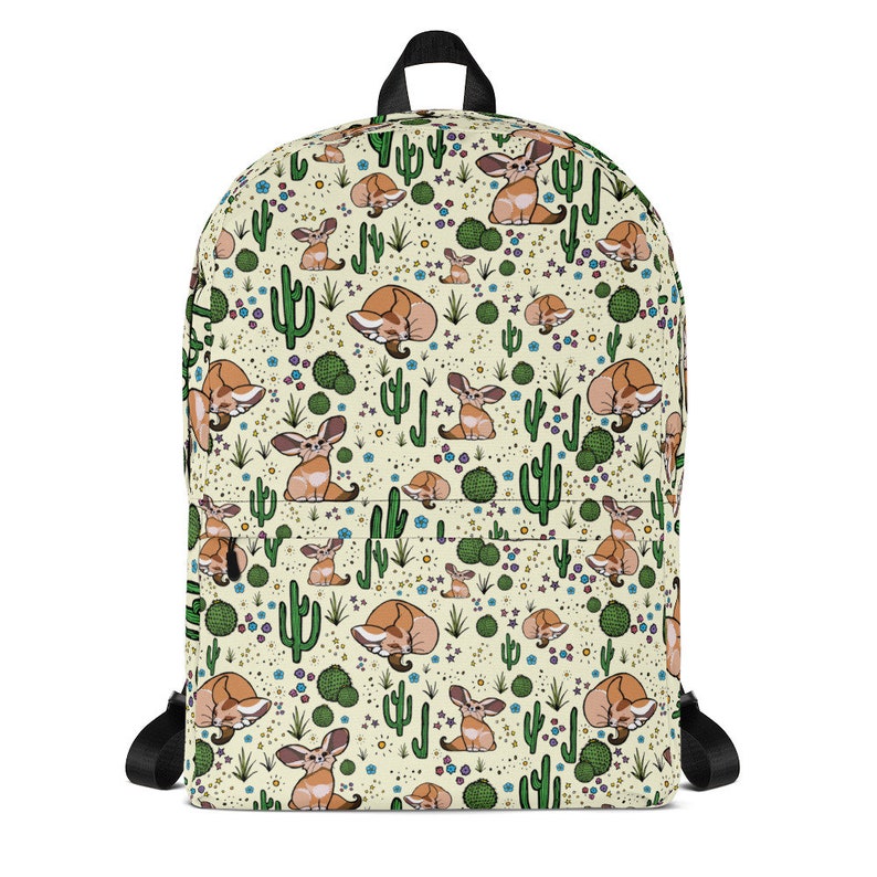 Cute Cactus Backpack Desert Backpack Fennec Fox Backpack Fox - Etsy