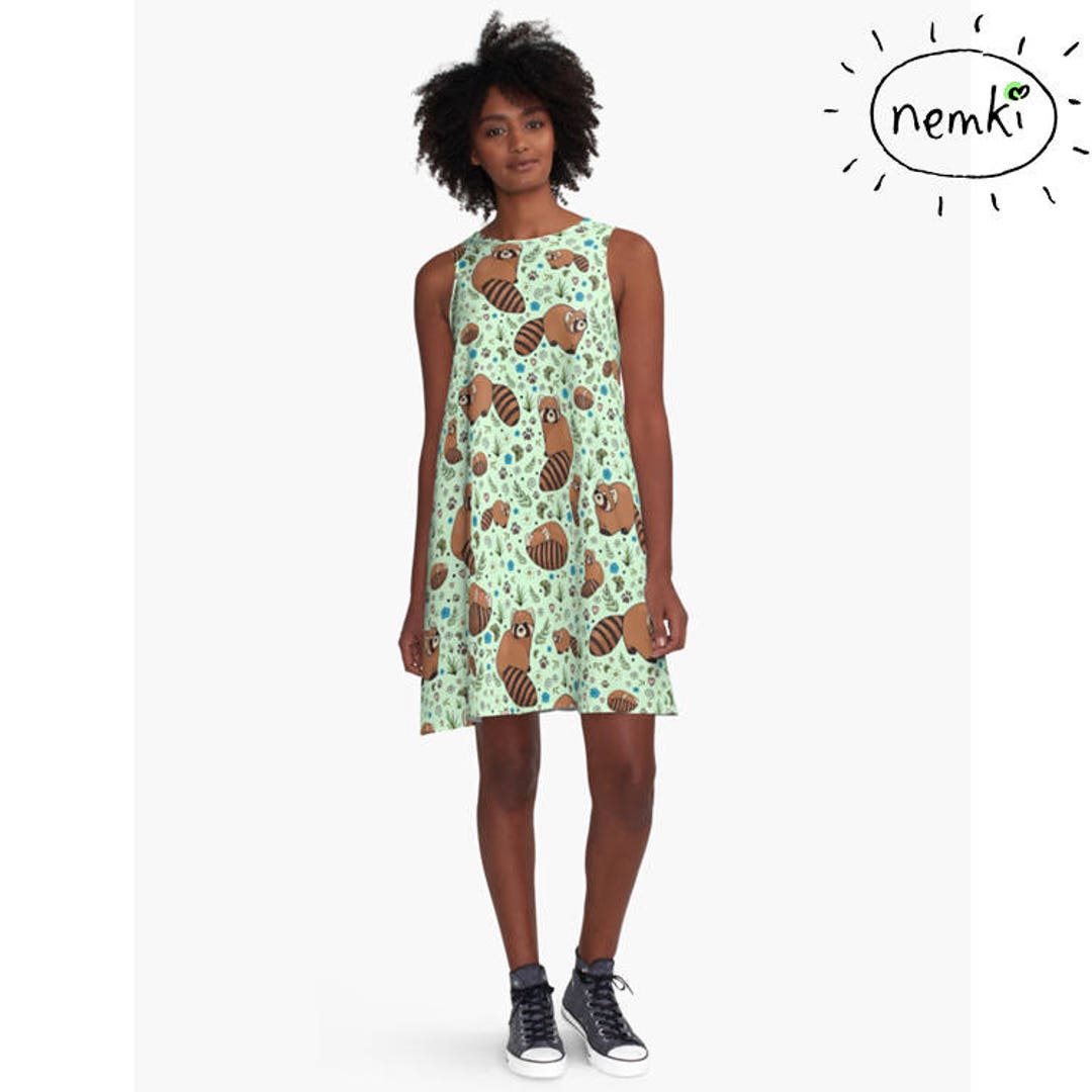 Red Panda Dress, Red Panda Dress for Women, Red Panda Womens Clothes ...