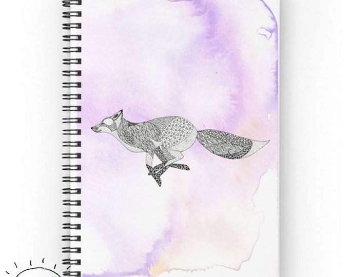 Tiny Notebook With Little Prince Fox Illustration, Embroidered Fox ...