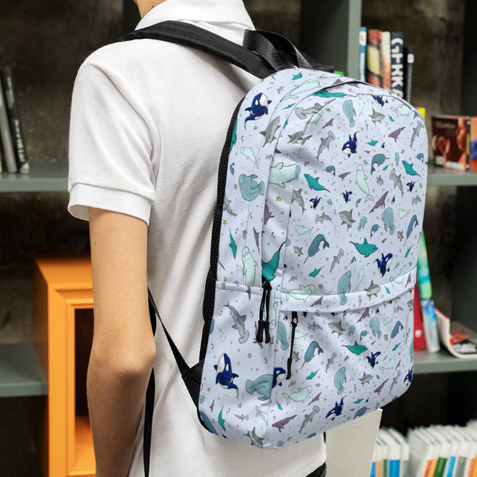 Cute Ocean Backpack Whale Backpack Ocean Bag Whale Bag Ocean | Etsy