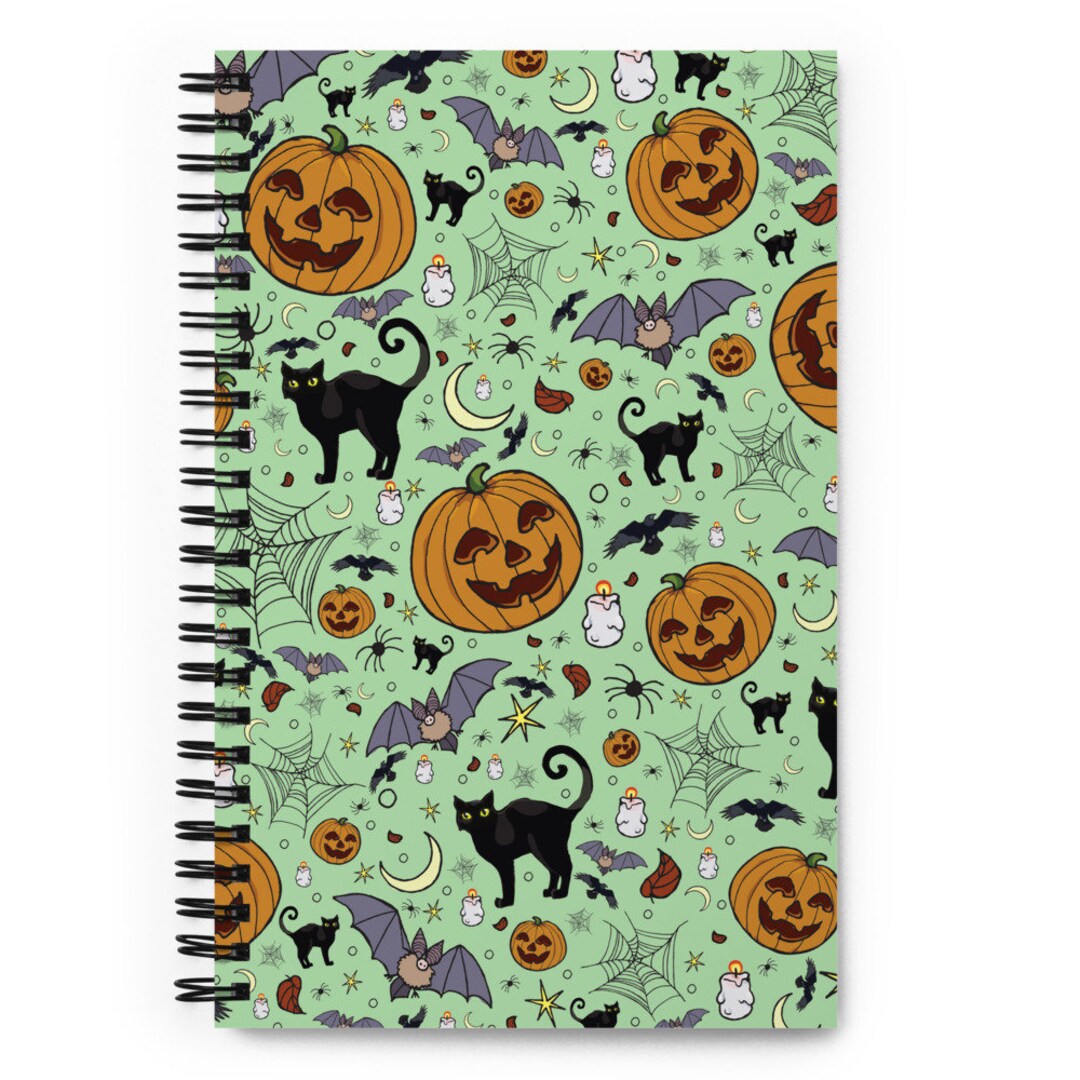 Halloween Notebook, Cute Goth Gifts, Halloween Journal, Cute Halloween ...
