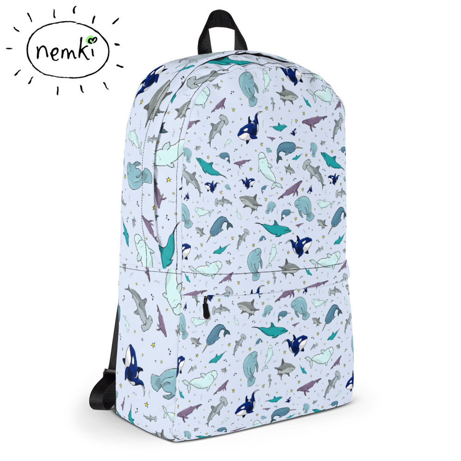 Cute Ocean Backpack Whale Backpack Ocean Bag Whale Bag Ocean | Etsy