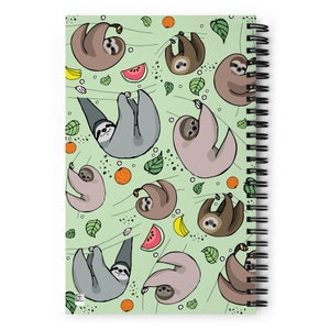 Sloth Notepad, Sloth Journal, Sloth Notebook, Sloth Book, Sloth Paper ...