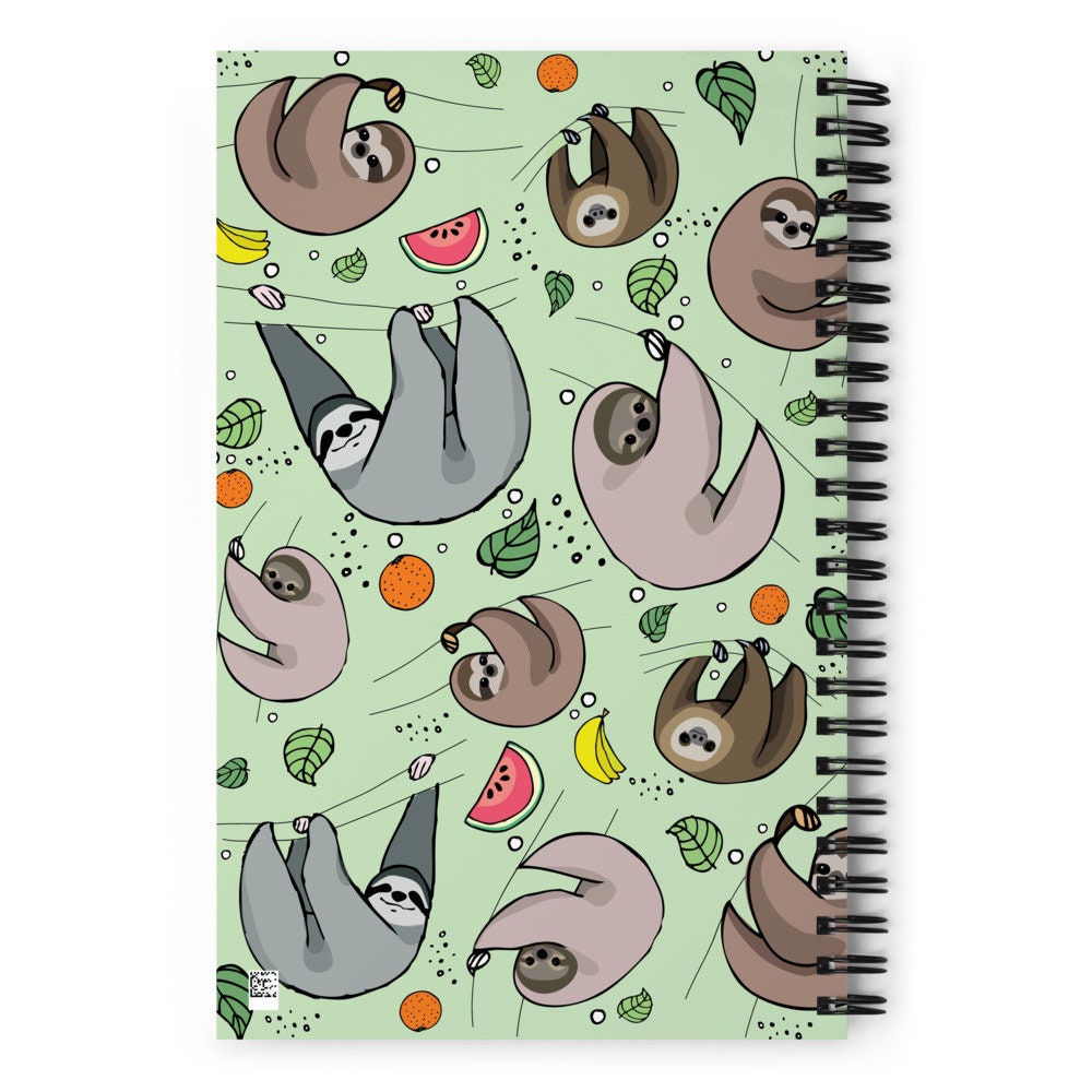 Sloth Notepad Sloth Journal Sloth Notebook Sloth Book - Etsy UK